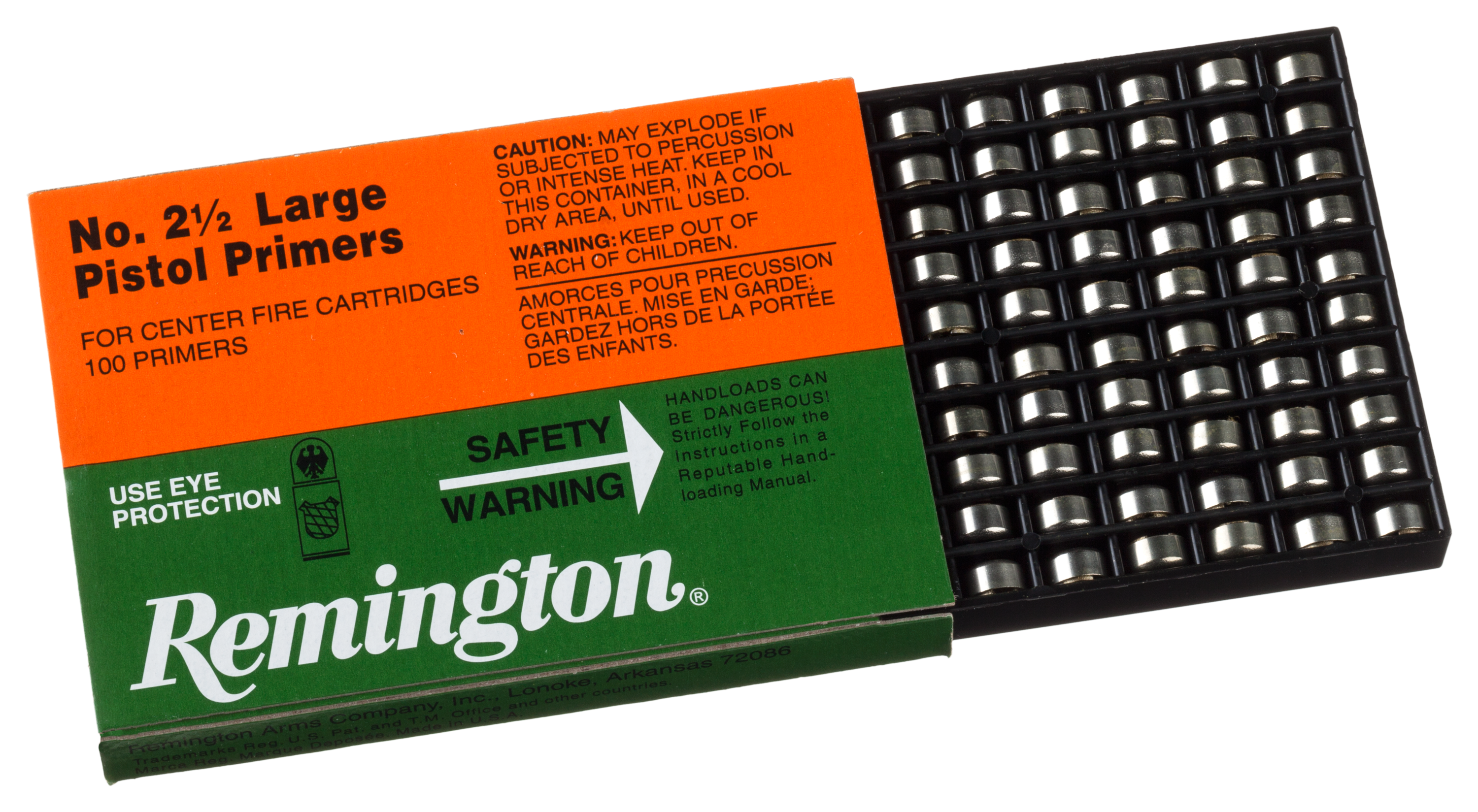 Remington Kleanbore Centerfire Large Pistol Primers - 2-1/2 - 100 ...